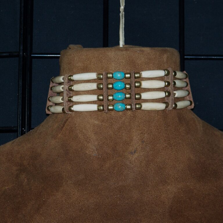 Turquoise Bone Choker - Lost River Trading Co.