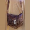 Native American style Fringed Leather Bag